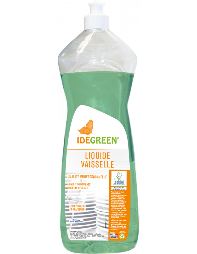 Idegreen liquide vaisselle mains ecolabel